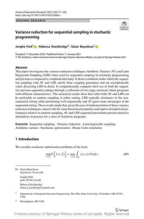 Variance Reduction For Sequential Sampling In Stochastic Programming