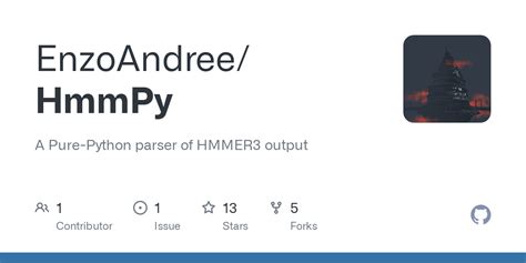 GitHub EnzoAndree HmmPy A Pure Python Parser Of HMMER Output