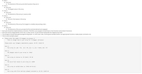 Solved Write A Program To Accept Integers Separated By