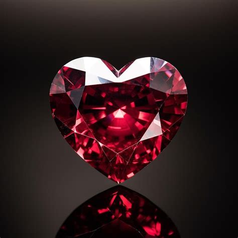 Premium Photo 3d Rendered Heartshaped Ruby Stone Shiny And Elegant