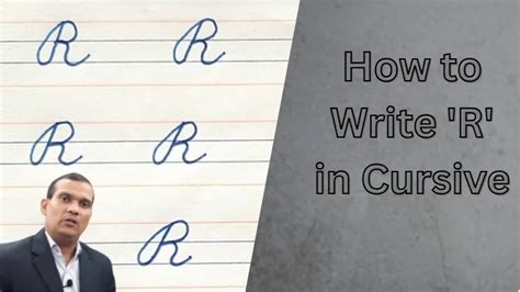 How To Write R In Cursive Step By Step Guide For Beginners