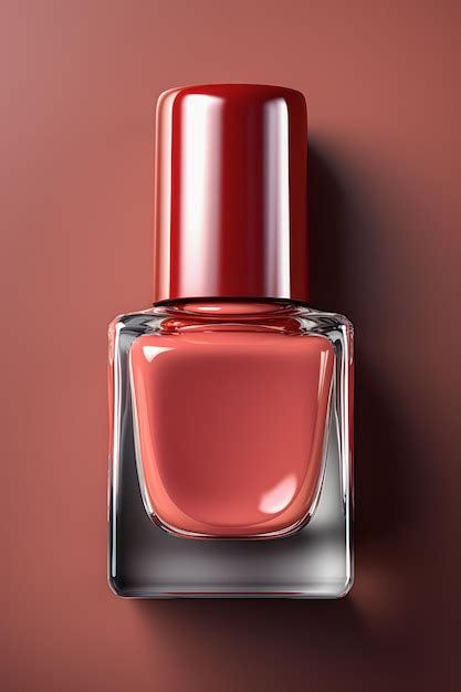 Premium Ai Image Nail Polish Bottle