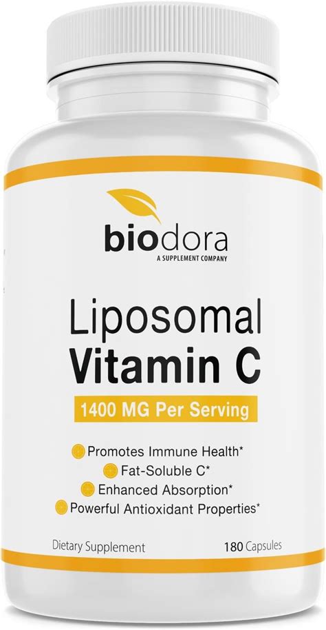Amazon.com: Dr. Mercola Liposomal Vitamin C, 1,000 mg per Serving, 90 ...