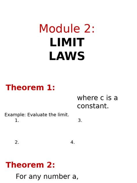 module 2 limit laws pdf factorization polynomial