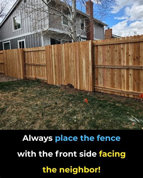 Why The “good Side” Of Your Fence Should Face Your Neighbor