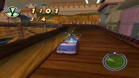 The Simpsons Hit And Run Walkthrough Level 3 Race 1 Time Trial Hd