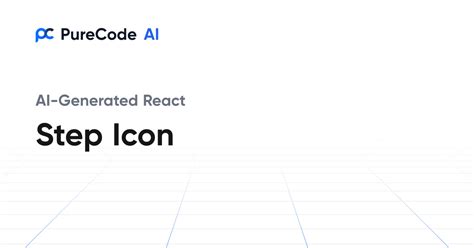 Effortless React Step Icon Generation Purecode Ai