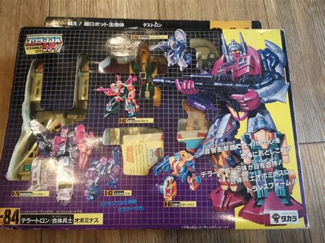 Vintage 1987 Takara G1 Transformers Tset D 84 Abominus Terrorcons Mib Complete With Box Japan