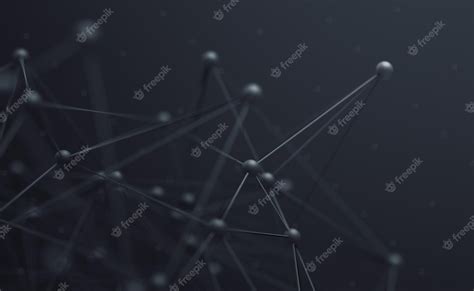 Premium Photo Abstract 3d Rendering Of Structure With Spheres