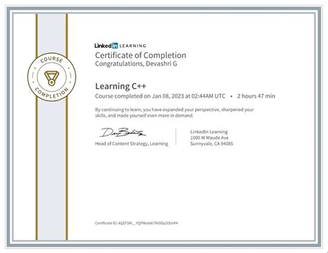 devashri g on linkedin linkedinlearning cplusplus techtrailblazer