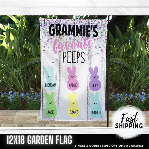 Easter Flag Garden Flag Peeps Flag Spring Flag Grandma T Mother