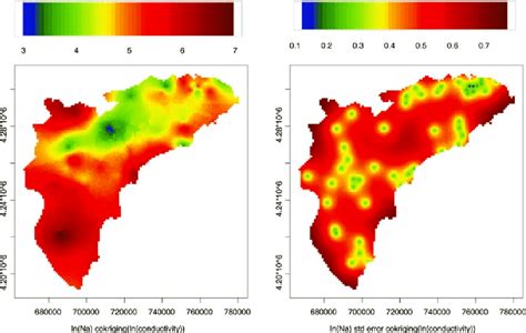 Cokriging Predictions And Associated Standard Error For The Logarithm