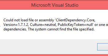 Solution For Umbraco Mvc Project Error Could Not Load File Or Assembly ClientDependency Core