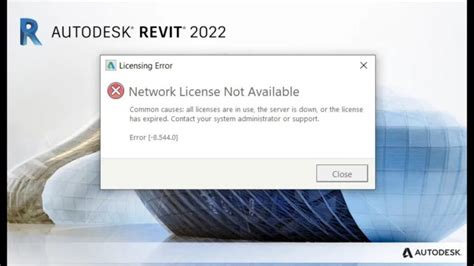 Sửa Lỗi The License Manager L Network License Not Available Revit 2022 2023 Bim House Education