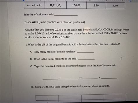 Lab 6 Titration Of An Unknown Diprotic Acid