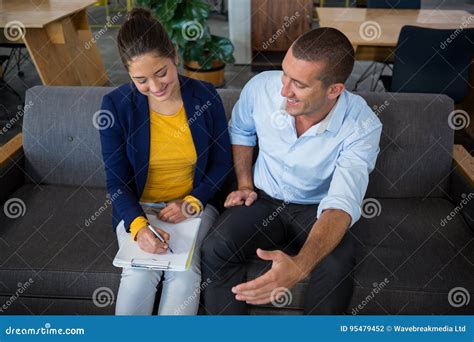 Business Executives Interacting Each Other Stock Photo - Image of corporate, internet: 95479452