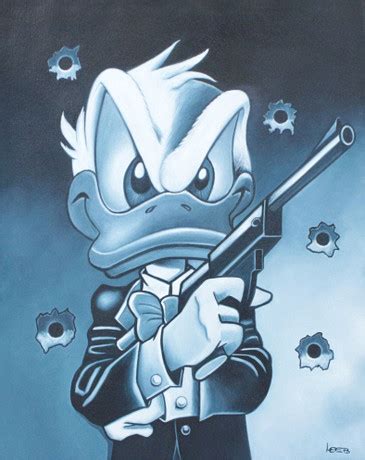 Michael Loeb Bk James Duck No Time To Die 2023 Oil On Canvas