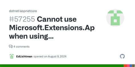 cannot use microsoft extensions apidescription server when using