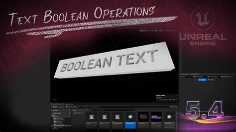 UE Motion Design Boolean Text Operation YouTube