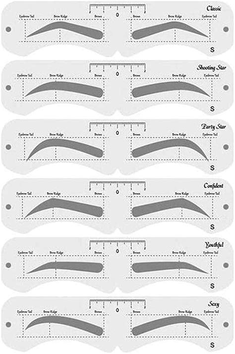 Eyebrow Stencils Printable