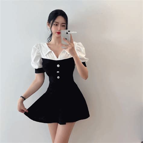 당일 뮬란 투피스 Set 트위드 반소매 버튼 탑 플레어 트위드 미니 스커트 A라인 후레아 세트 셋업 코디 하객룩 오피스룩 데이트룩 국내생산 글램룩 2color 디제네바