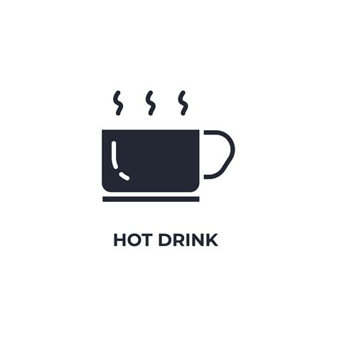Vector Sign Of Hot Drink Symbol Is Isolated On A White Background Icon Color Editable 10354035