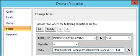 reporting services ssrs parameter and filter issue stack overflow