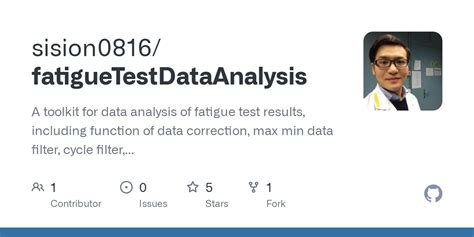GitHub Sision FatigueTestDataAnalysis A Toolkit For Data Analysis Of Fatigue Test Results