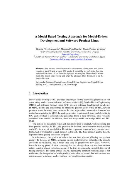 pdf an automated model driven testing framework for model driven