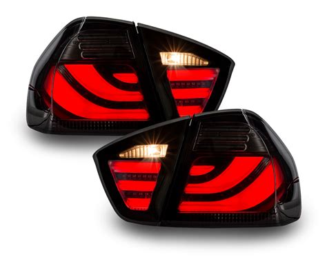 Led Rear Lights Bmw 3 Series E90 Saloon 05 08 Smoke Litec Innovations