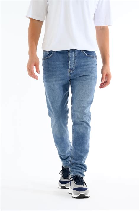 بنطلون جينز أزرق بيج سايز كحلي فاتح P 5 Origami