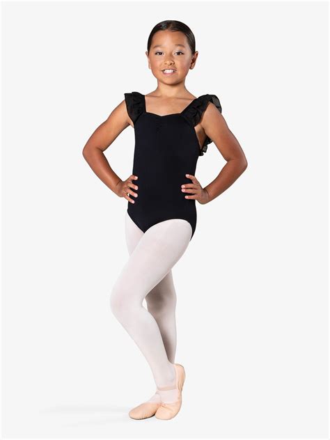 Girls Ruby Flutter Sleeve Leotard Tanks Energetiks Cl38