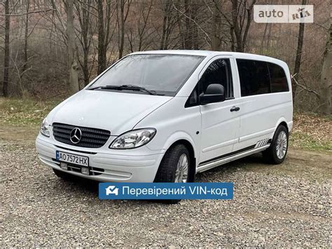 Auto Ria Продам Мерседес Бенц Вито 2005 Ao7572hx дизель 2 1 минивэн бу в Хусте цена 6100