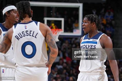 Anthony Edwards Dangelo Russell Photos And Premium High Res Pictures Getty Images