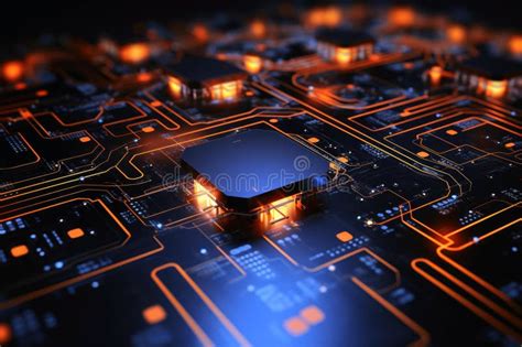 a modern circuit design technology for cyberspace stock illustration