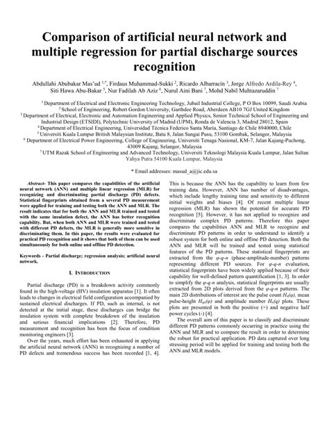 Pdf Comparison Of Artificial Neural Network And Multiple Regression
