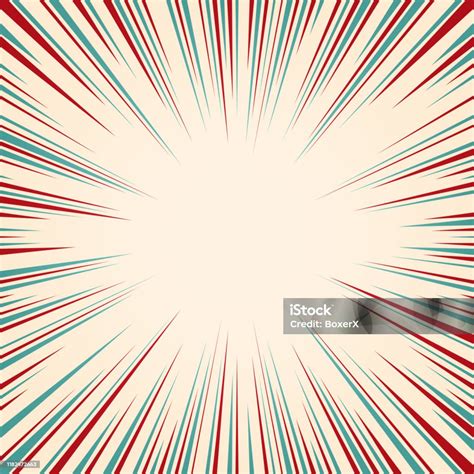 빈티지 방사형 라인 만화 스타일 백 라운드 만화 액션 속도 추상 유니버스 하이퍼스페이스 순간 이동 배경입니다 선버스트 텍스처 벡터 일러스트레이션 0명에 대한 스톡 벡터 아트