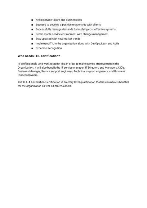 Itil Certification Pdf