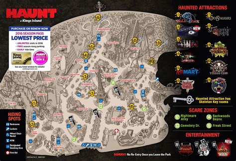 Great America Halloween Haunt Map Worlds Of Fun Historical Maps Cp