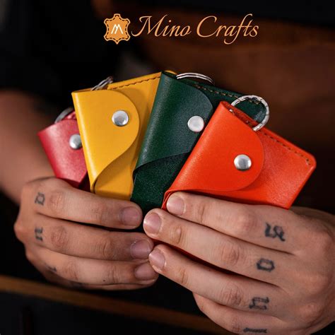 Keychain Wallet Keychain Card Holder Handmade Slim Wallet Simple