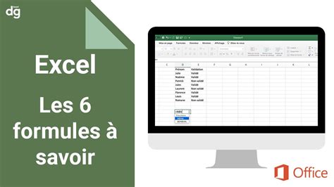 Les formules Excel à connaître YouTube