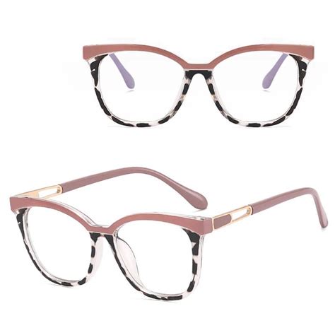 Damskie Kocie Oczy Okulary Zerówki Do Komputera Blue Light 25144a Wrzos