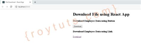 Download File From Server Using React Roy Tutorials Rreactjs