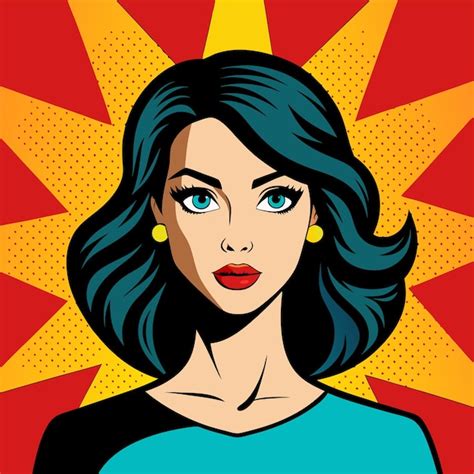 Premium Vector Comic Style Pop Art Girl