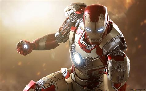 Iron Man Fight With His Merk Xlii Armor 4k Wallpaper Download