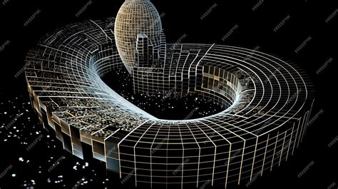 Premium Ai Image Timespace Distortion Abstract Visualization Of