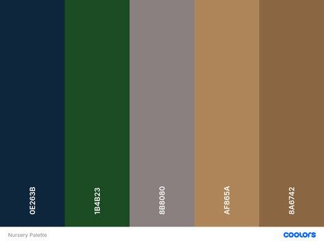 Navy And Forest Green Color Palettes