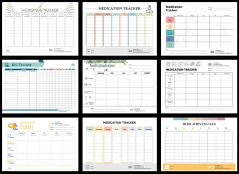 Printable Blank Medication Sheet Editable Templates To Create
