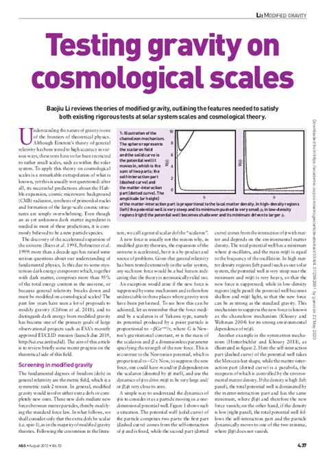 Pdf Testing Gravity On Cosmological Scales