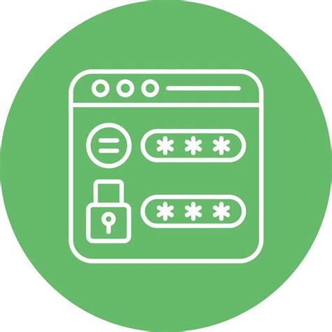 Website Password Line Circle Background Icon 8905664 Vector Art At Vecteezy